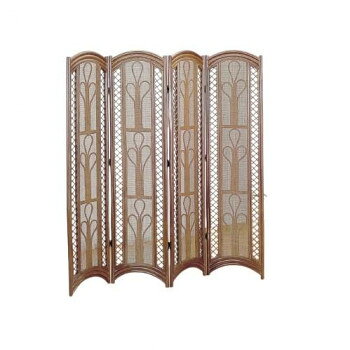 &nbsp;今枝商店 Romantic Rattan 籐スクリーン 4連(4パネル) ハイタイプ B704B自由な間取りをサポート【今枝商店 Romantic Rattan 籐スクリーン 4連(4パネル) ハイタイプ B704B】 fk09...
