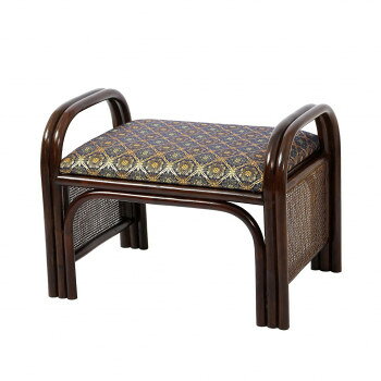 &nbsp;今枝商店 Romantic Rattan 籐金襴座椅子 紺 C15高級金襴を使用【今枝商店 Romantic Rattan 籐金襴座椅子 紺 C15】 fk094igrjs 高級金襴をクッション生地に使用。しっかりと安定感のある...