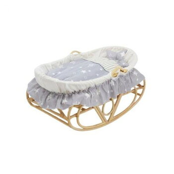 &nbsp;今枝商店 Romantic Rattan 籐ヨーラン布団セット F214B天然籐のゆりかご布団セット【今枝商店 Romantic Rattan 籐ヨーラン布団セット F214B】 fk094igrjs 赤ちゃんをあやすときはゆら...