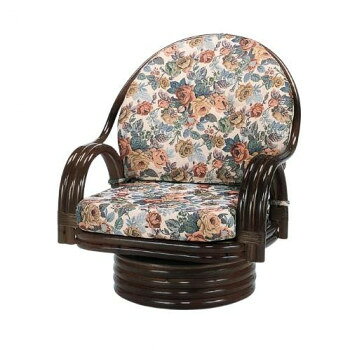 &nbsp;今枝商店 Romantic Rattan 籐回転座椅子 ミドルタイプ S582B360度回転機能付【今枝商店 Romantic Rattan 籐回転座椅子 ミドルタイプ S582B】 fk094igrjs クッションが取り外せて...