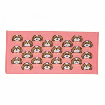 　ギフト対応について　楽天国際配送対象店舗 （海外配送）　Rakuten International Shipping&nbsp;犬飼タオル IT76SF-6 ワンワンワールドシャーリング染料プリント しーずーかわいい犬柄のフェイスタオル【...
