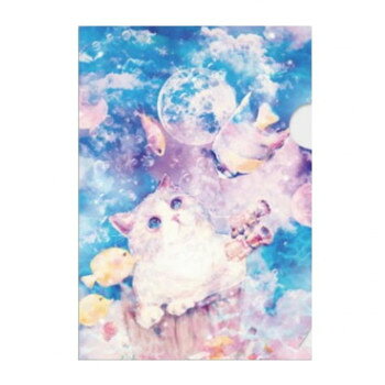 &nbsp;とことこサーカス A6クリアファイル 猫/ネコ 「お魚さんはじめまして」 3枚セット ST-CFA6-001小さなカバンの中でも大活躍【とことこサーカス A6クリアファイル 猫/ネコ 「お魚さんはじめまして」 3枚セット ST-...