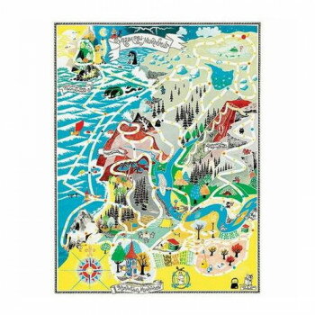　ギフト対応について　楽天国際配送対象店舗 （海外配送）　Rakuten International Shipping&nbsp;MOOMIN ムーミン ポスター 100×70cm The original game board of Mo...