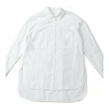 &nbsp;KADONO SARASHI SOME 和晒 長袖 両脇ディープスリットシャツ Mサイズ ホワイトゆったりとしたシンプルなシャツ【KADONO SARASHI SOME 和晒 長袖 両脇ディープスリットシャツ Mサイズ ホワイト...