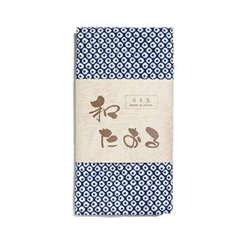 &nbsp;KADONO SARASHI SOME 和晒 小紋柄 和たおる 鹿の子/紺高い吸湿性の和たおる【KADONO SARASHI SOME 和晒 小紋柄 和たおる 鹿の子/紺】 fk094igrjs 手ぬぐい小紋柄にドビー生地を縫い...