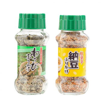 &nbsp;みなり わさびふりかけ 85g・唐辛子納豆ふりかけ 90g 各15個セット風味ゆたかなふりかけ【みなり わさびふりかけ 85g・唐辛子納豆ふりかけ 90g 各15個セット】 栄養成分栄養成分表(100g当たり)【わさびふりかけ】...