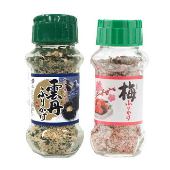 &nbsp;みなり 雲丹ふりかけ 85g・梅ふりかけ 85g 各15個セット風味ゆたかなふりかけ【みなり 雲丹ふりかけ 85g・梅ふりかけ 85g 各15個セット】 栄養成分栄養成分表(100g当たり)【雲丹ふりかけ】熱量:350kcal、...