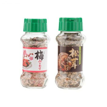 &nbsp;みなり 梅ふりかけ 85g・松茸ふりかけ 85g 各15個セットふりかけセット【みなり 梅ふりかけ 85g・松茸ふりかけ 85g 各15個セット】 栄養成分(100g当たり)梅ふりかけ:熱量:353kcal、たんぱく質:12.4...