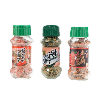 &nbsp;みなり 明太子ふりかけ 85g・鮭ふりかけ 85g・金目鯛煮付風味ふりかけ 80g 各10個セット風味ゆたかなふりかけ【みなり 明太子ふりかけ 85g・鮭ふりかけ 85g・金目鯛煮付風味ふりかけ 80g 各10個セット】 栄養成...