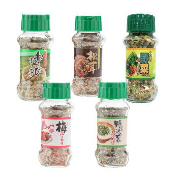 &nbsp;みなり ふりかけ5種各6本セット(わさび・梅・松茸・野沢菜・十六種の野菜)風味ゆたかなふりかけ【みなり ふりかけ5種各6本セット(わさび・梅・松茸・野沢菜・十六種の野菜)】 栄養成分栄養成分表(100g当たり)【わさびふりかけ】...