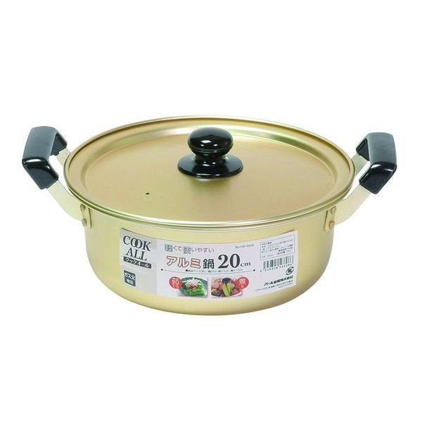 　ギフトサービスについて■生産国: 中国■サイズ: 商品サイズ(約):295x225x125mm、製品重量(約):280g、容量(約):2600ml、板厚0.6mm■素材: 本体・ふた:アルミニウム、取っ手・つまみ:フェノール樹脂(耐熱温度...