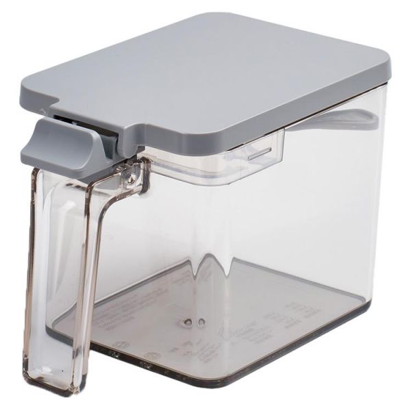 　ギフトサービスについて湿気に強いシリコーンパッキン付きの調味料ポット。700mlで使いやすい調味料入れです。ワンプッシュでフタが開き、調味料の計量もスムーズ。「小さじ(5ml)スプーン」が付属しています。すり切り板の左側ですり切れば「小さ...