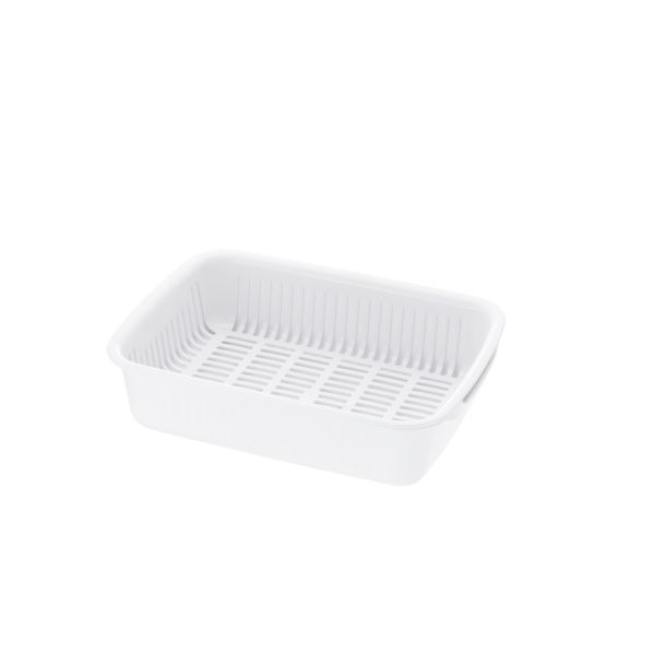 　ギフトサービスについてシンプルで使いやすい水切りラック。食器の水切りや野菜の水切りなどに。抗菌加工付き。サイズ(約):幅35×奥行26×高さ9.2cm容量:4.5L重量:460g個装サイズ(約) 幅35×奥行26×高さ9.2cm材質:本体...