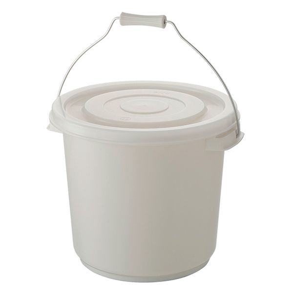 　ギフトサービスについて蓋つきで液体やにおいが漏れにくいバケツ8.9Lです。おむつや生ごみ入れ、ドッグフードなど保管に。蓋はきちんと閉まるのでにおいが漏れにくく、スタッキングできます。金属製の丈夫な持ち手。清潔感のあるパステルグレー。サイズ...