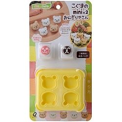 　ギフトサービスについてこぐまのおにぎり型と海苔パンチのセット。おにぎり4つと表情の海苔をカットすることができます。子供が持ちやすい小さなサイズ。簡単に取り出せるエンボス加工。セット内容:おにぎり型×1 海苔パンチ×2。おにぎり型サイズ(約...