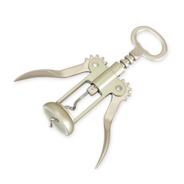 　ギフトサービスについててこの原理で楽に抜けるウイング型のワインコルク抜き。スクリューをネジ込むと両側の翼が徐々に上がります。両手で翼を押し下げると栓が上がって抜けます。食器洗浄機や食器乾燥機不可。サビが発生する場合があるため、水洗いはしな...