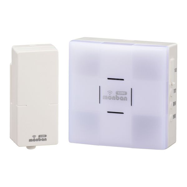　ギフトサービスについて・商品名: monban CUBE II ワイヤレスチャイムセット 音センサー送信機＋光フラッシュ電池式受信機・型番: OCH-VOST-FBR25・JANコード: 4971275819078・販売元: (株)オーム...