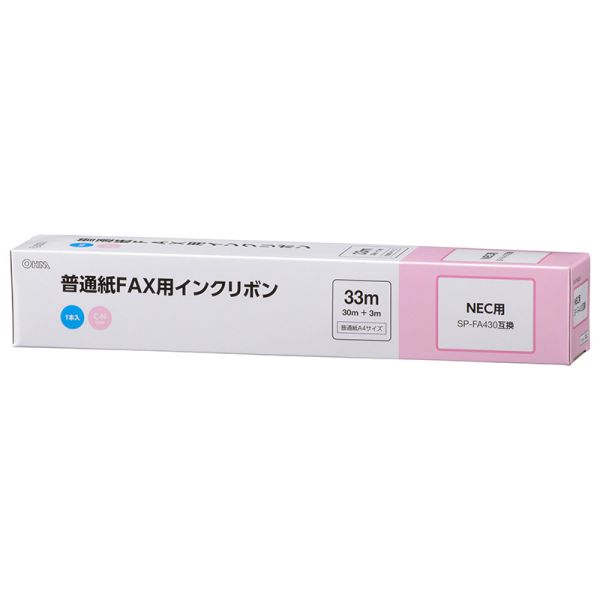 　ギフトサービスについて・商品名: ファクス用インクリボン C-Nタイプ・型番: OAI-FNA33S・JANコード: 4971275138551・販売元: (株)オーム電機【特長】●NECファクシミリの交換用汎用インクリボンです【仕様】■...