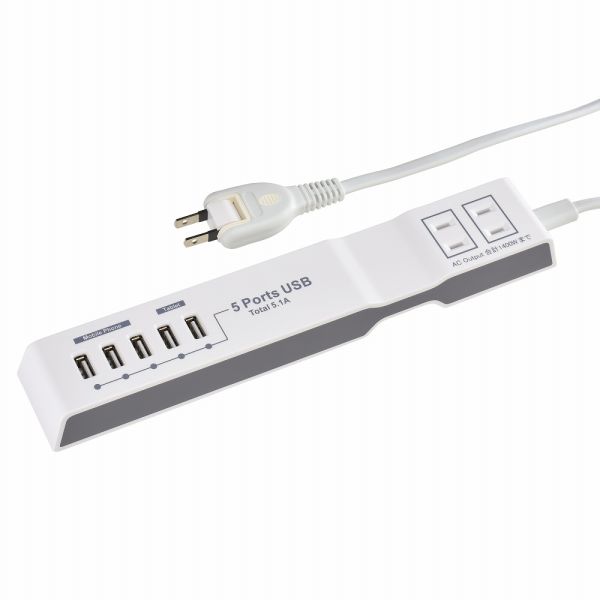 　ギフトサービスについて・商品名: USB充電ポート付タップ(2個口/1.5m)・型番: HS-T215UD3-W・JANコード: 4971275012585・販売元: (株)オーム電機【特長】●モバイル機器を充電！ ACタップにUSBポー...