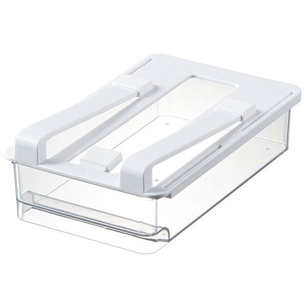 　ギフトサービスについて冷蔵庫の棚下スペースを活用できる引き出しトレー。3点のすべり止めで棚板をキャッチし、トレーをスムーズに引き出せる。サッと引き出せる大きな指かけ付き。中身が把握しやすい透明トレー。よく使う食材などをすっきり収納。冷蔵庫...