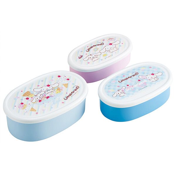 　ギフトサービスについて3サイズのシール保存容器のセット。本体は3色、フタは3柄。入れ子式なのでコンパクトに収納できる。フタを外して電子レンジOK。食洗機は使用不可。■サイズ・容量: サイズ:L/約140×90×51mm、M/約129×80...