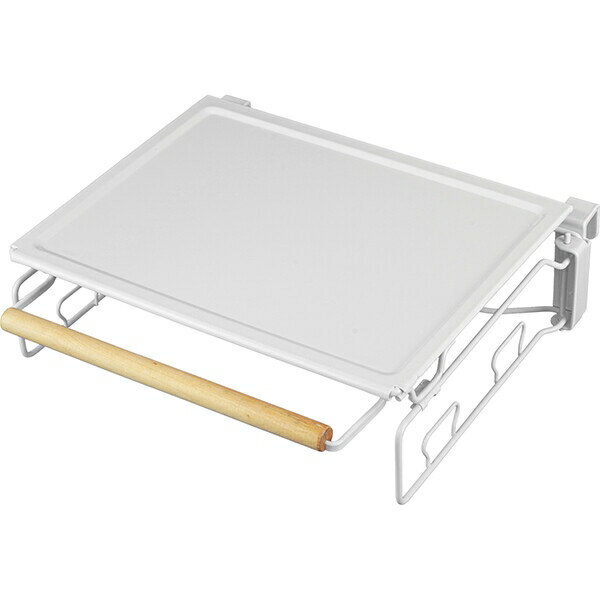 　ギフトサービスについてフロウト商品サイズ:約300×290×93mm重量:約1000g■生産地:中国■素材・成分:鉄、表面加工:粉体塗装、ハンドル部:天然木キッチンの扉につけて作業スペースを追加できますタオル・ふきんハンガー付ゴミ袋が掛け...