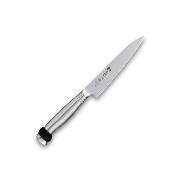 　ギフトサービスについて富士カトラリー刃渡り:130mm全長:240mm重量:70g■生産地:中国■素材・成分:モリブデン特殊鋼、ハンドル・口金:18-8ステンレス鋼(口金一体形状)、色分けリング:シリコーンゴム■パッケージ:個別箱熱消毒が...