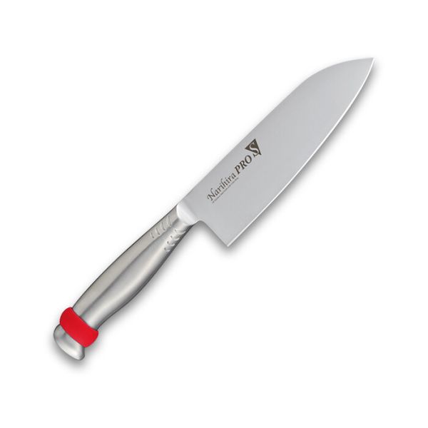　ギフトサービスについて富士カトラリー刃渡り:165mm全長:295mm重量:165g■生産地:中国■素材・成分:モリブデン特殊鋼、ハンドル・口金:18-8ステンレス鋼(口金一体形状)、色分けリング:シリコーンゴム■パッケージ:個別箱熱湯消...