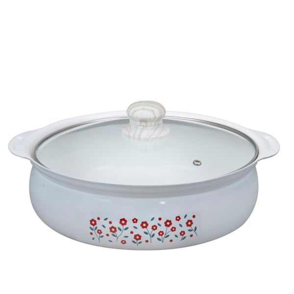 　ギフトサービスについて和平フレイズ商品サイズ(約):325×285×135mm商品重量(約):1500g満水容量:4.7L■生産地:中国■素材・成分:本体:アルミニウム合金、内面:セラミック塗膜加工、外面:ほうろう蓋:強化ガラス・フェノー...