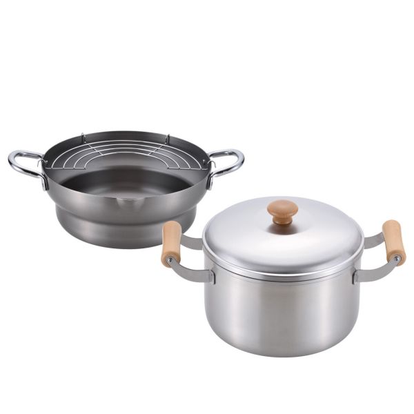 　ギフトサービスについて和平フレイズ●ガラス蓋付フライパン24cm商品サイズ(約):414×248×110mm商品重量(約):1470g●段付揚げ鍋24cm商品サイズ(約):332×241×107mm商品重量(約):1470g満水容量(約)...