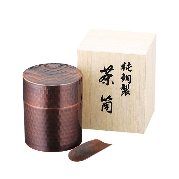 　ギフトサービスについて株式会社 アサヒ●茶筒商品サイズ(約):径89×高110mm商品重量(約):354g容量(約):200g●茶箕商品サイズ(約):80×38×高6mm商品重量(約):21g■生産地:日本■素材・成分:●茶筒/本体:銅(...