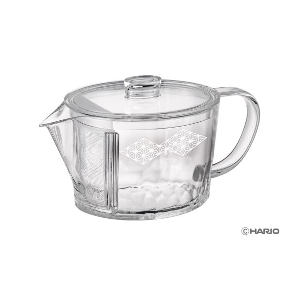 　ギフトサービスについて【ハリオ】■サイズ・容量: 幅184×奥行102×高96mm実用容量 450mL■生産地:日本■素材・成分:本体・フタ/PCT樹脂メッシュ/ポリプロピレン★フィルターイン急須ガラスのような透明感、軽くて割れにくい。★...