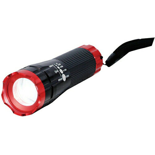 ●ズーム機能により、遠方照射から広角照射と照らし方が変更できます。 持ち手部分を左に回していくとズームインし、集中的に照らすことができ、右へ回すとズームアウトし、広範囲を照らすことができます。 ●米国Cree社製3W−LEDを使用。 明るさ...