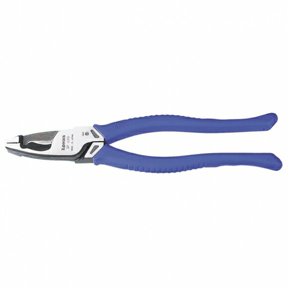 ●材料：S58C ●硬さ(HRC)：54〜62(刃部) ●グリップ：エラストマー ●呼び寸法:220mm ●重量：310g ●切断能力 　プラ：- 　鉄線：2.0mm 　銅線：3.2mm 　アルミ線：- 　ピアノ線：× 　VVF3芯：2.6...