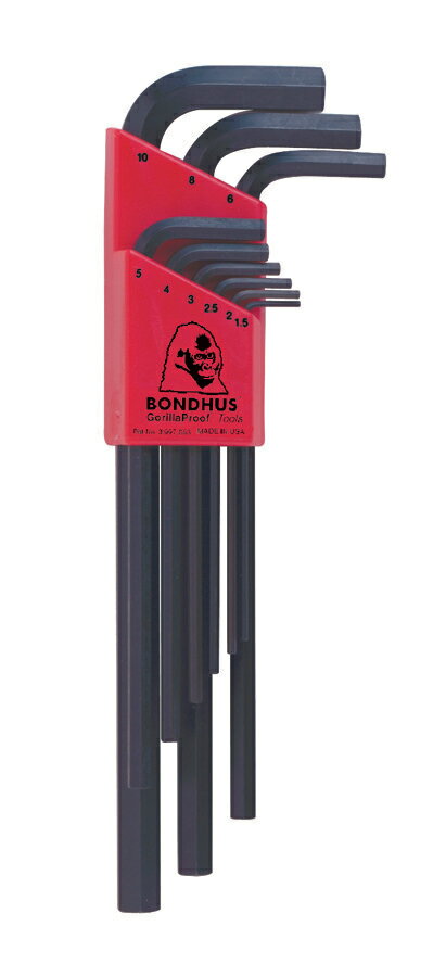 サイズ 1.5、2、2.5、3、4、5、6、8、10mm 材質 材質はプロテニアム合金鋼という独自開発した素材で一般的な六角レンチに比べ、20%以上高い強度を実現しています。●ボルトとレンチの隙間を0.0127mm以下になるよう設計している...