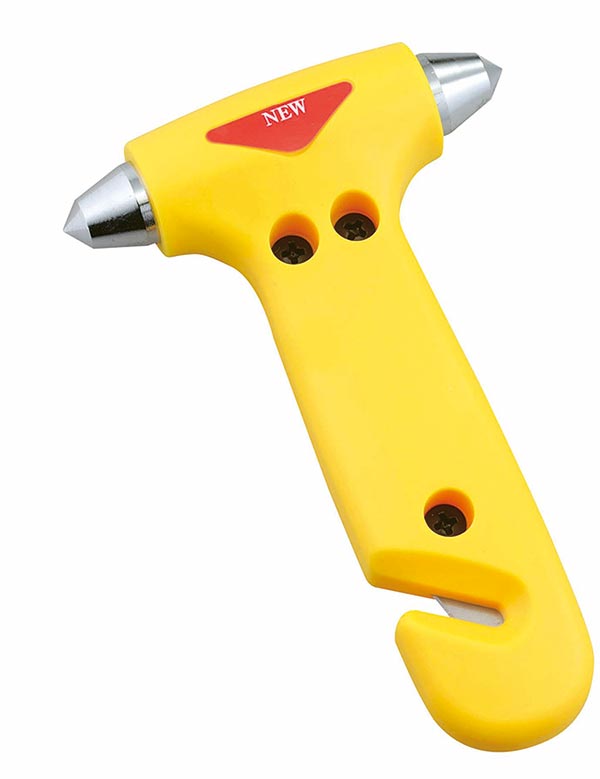 ・非常事態、ダッシュで逃げろ！ 　窓ガラスを割る！ベルトを切る！ ・ファスナーテープ付きで車内の 　どこでもくっつく！ 【商品サイズ】 　88×133×25mm 【商品重量】 　105g 【材質】 　本体／ABS樹脂 　ハンマー頭部・カッタ...