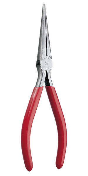 　先端を極端に細く仕上げ、細かい作業に適したラジオペンチ。先端を極端に細く仕上げ、別名ニードルノーズ（針の様な細さ）プライヤーと呼びます。指先がわりに開発された商品です。バネ付きですから快く作動し、然も靱性に富んだ優れた工具の一つです。近年...