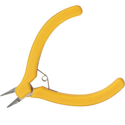 プラスチックの精密部品やビニール線、アルミ線等の切断に使用します。※ピアノ線や鋼線には使用できません。　