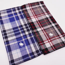 男性 メンズ タオルハンカチ ブランド POLO ポロ　表ガーゼ裏パイル 24×25cm　綿100％　中国製　 シンプルで、大人っぽさを演出 チェック柄で色合いも合わせやすい。色違いで洗い替えに かさばらないサイズ生地もしっかり。 お世話に...