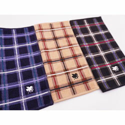 男性 メンズ タオルハンカチ ブランド POLO ポロ　24×25cm　綿100％　マレーシア製　吸水＆あぶら取り効果シンプルで、大人っぽさを演出。チェック柄で色合いも合わせやすい。色違いで洗い替えに かさばらないサイズ生地もしっかり。お世...