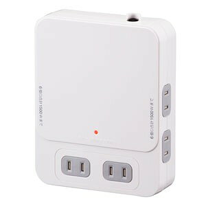 オーム電機 HS-TK6TV1-W 拡張コンセント TVボードバック用(6個口)【仕様】コンセント差し込み口数：6個口定格：125V/15A(合計1500Wまで)サイズ(約)：幅120×奥行34×高さ155mm(プラグ含まず)質量(約)：235g
