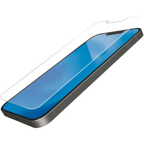 エレコム PM-A21BFLGOBL iPhone 17e/16e/14/13/13 Pro ガラスフィルム ゴリラガラス ブルーライトカット 指紋防止 貼り付けツール付 ●なめらかな指滑りを実現するリアルガラスのGorilla(R)ガラス...