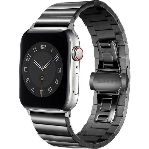 ロイヤルモンスター RM3808BK Apple Watch用ステンレスバンド ブラック発売日：2021年12月中旬●ステンレスバンド高級感があり錆びにくいステンレスバンドです。【仕様】対応機種：AppleWatch シリーズ1〜7/SE適...