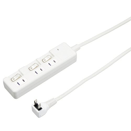 ヤザワ H8KS333WH 雷ガード付3個口節電タップ 3m ホワイト●充実の安全機能付き「雷ガード」「個別スイッチ」「シャッター」充実の安全機能付きです。本体寸法：W46mm×H164mm×D26mm本体重量：355gコード長（m）：3m...