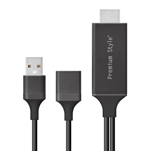 PGA PG-IPTV03BK HDMIミラーリングケーブル PremiumStyle 2m ブラック発売日：2020年12月25日●2mのロングケーブル長さ2mのロングケーブルを備えたiPhone / iPadの画面をTVに転送できるHD...