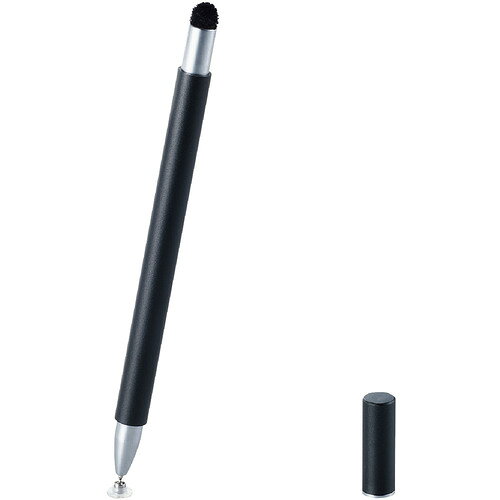 エレコム P-TPSLIM2WYBK スマートフォン・タブレット用スリムタッチペン 2WAY 超感度タイプ ディスクタイプ マグネットキャップ付き ブラック PTPSLIM2WYBK●滑らかなペン滑りの超感度タイプと、細かな操作がしやすいデ...