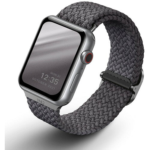 KENZAN UNIQ-40MM-ASPGRY Apple Watch 38/40/41MM用編み込みバンド ASPEN GRANITE GREY UNIQ UNIQ40MMASPGRY●Apple Watchのための調節可能な編組バンド!...
