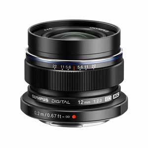 オリンパス 交換用レンズ M.ZUIKO DIGITAL ED 12mm F2.0 ブラック発売日：2014年09月下旬●DSA（大偏肉両面非球面）レンズ、ZERO(Zuiko Extra-low Reflection Optical)コー...