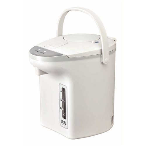 ピーコック WZP-22 電気ポット 2.2L ホワイト発売日：2019年2月1日●安心の転倒時湯漏れ防止設計万が一倒してしまっても、湯漏れをおさえる設計で安心●空だき防止空だきを検知すると自動的に通電をオフ【仕様】容量：2．2L