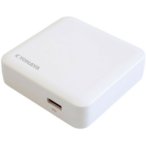京ハヤ JKPD20C1WH AC充電器PD20W1ポート KYOHAYA ホワイト発売日：2021年3月10日●最大20W出力の1ポート充電器iPhone 12 / 12 Proを高速充電するのに最適な最大20W出力で、USB Cポート搭...